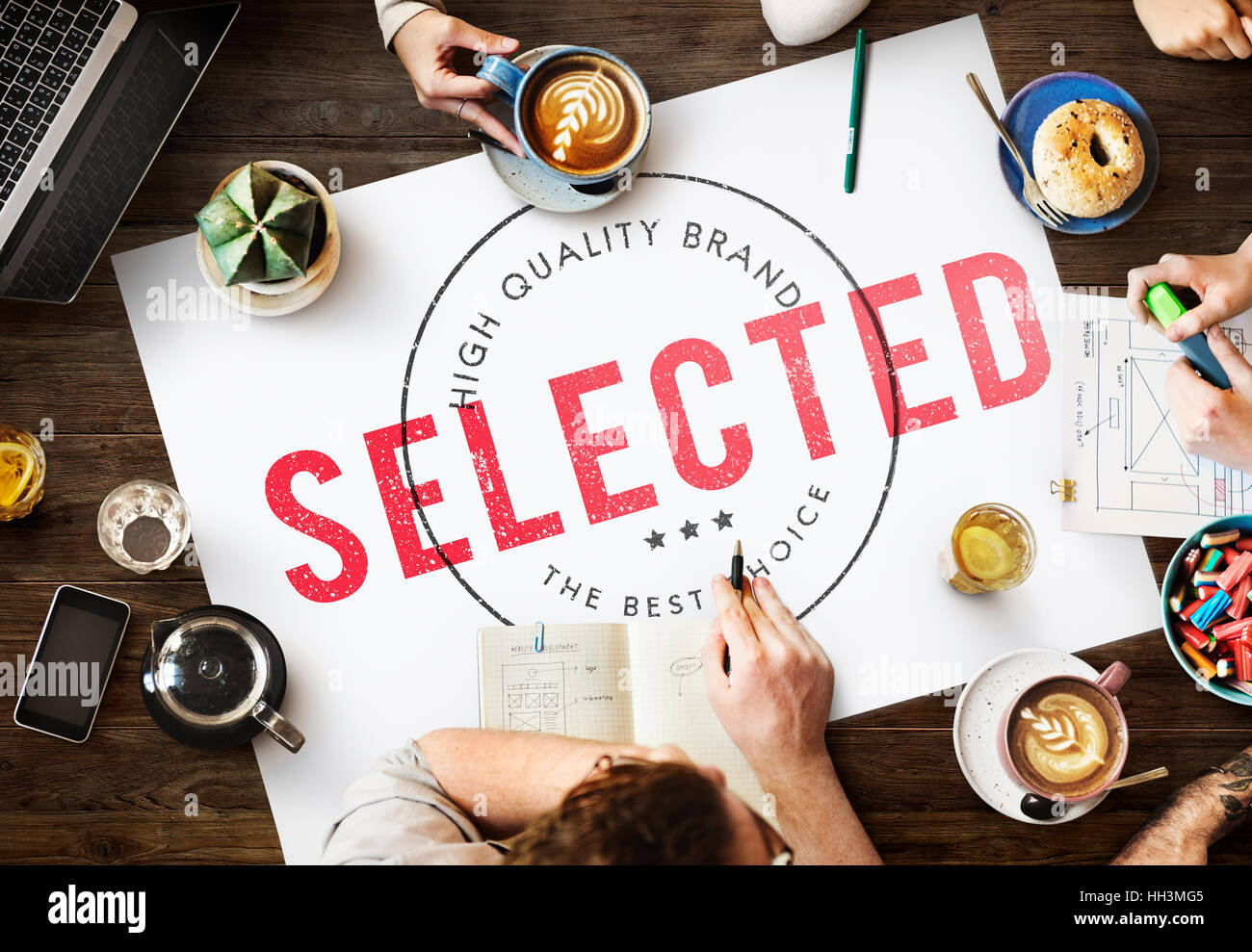 Selected Decision Result Selection Yes Status Concept Stock Photo - Alamy