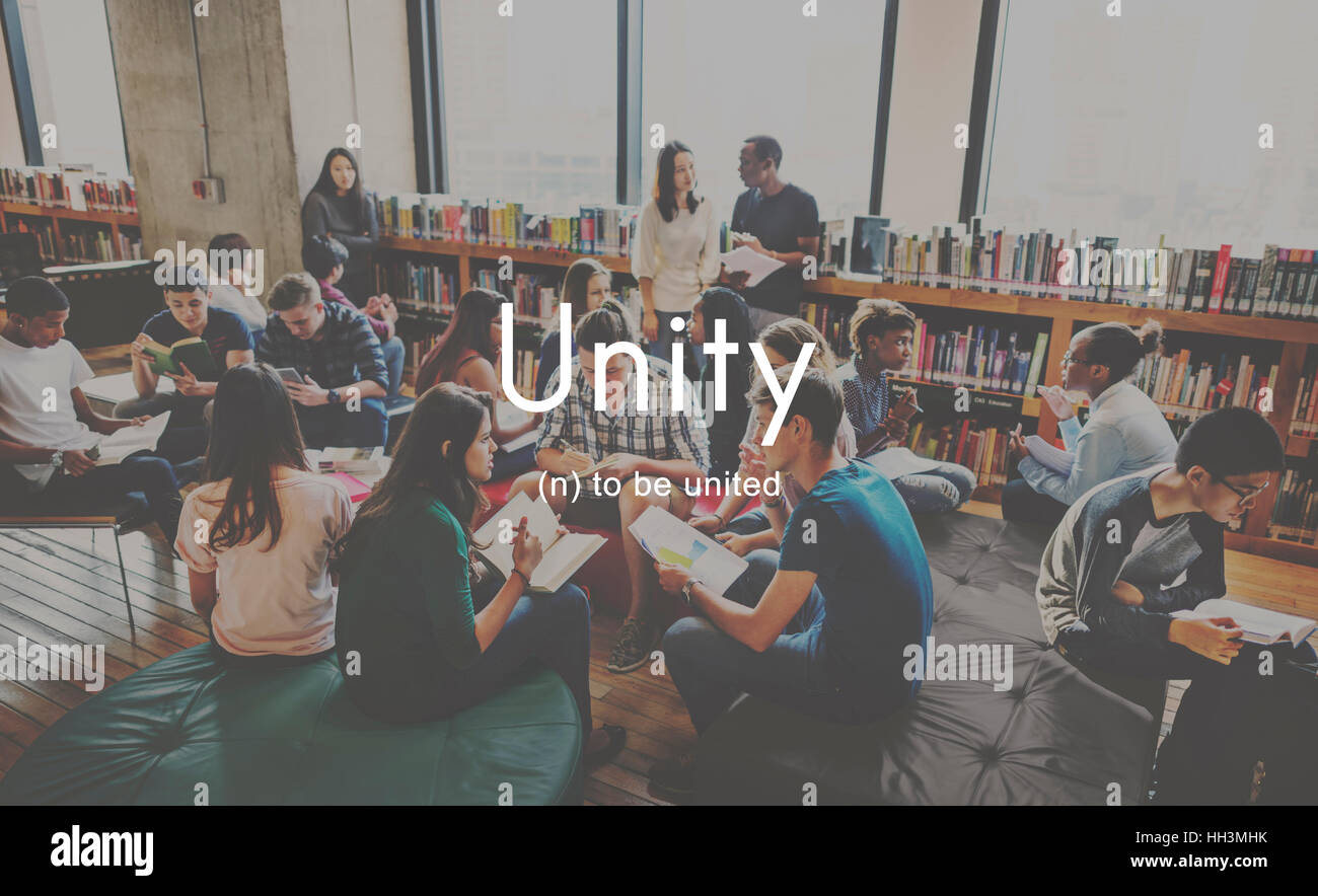 Unity Community Connection Cooperation Team Concept Stock Photo - Alamy