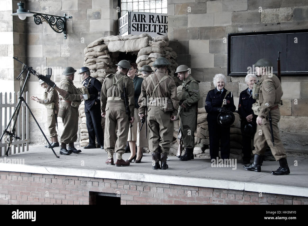 Pickering, North Yorkshire, 1940's Wartime Weekend Stock Photo - Alamy