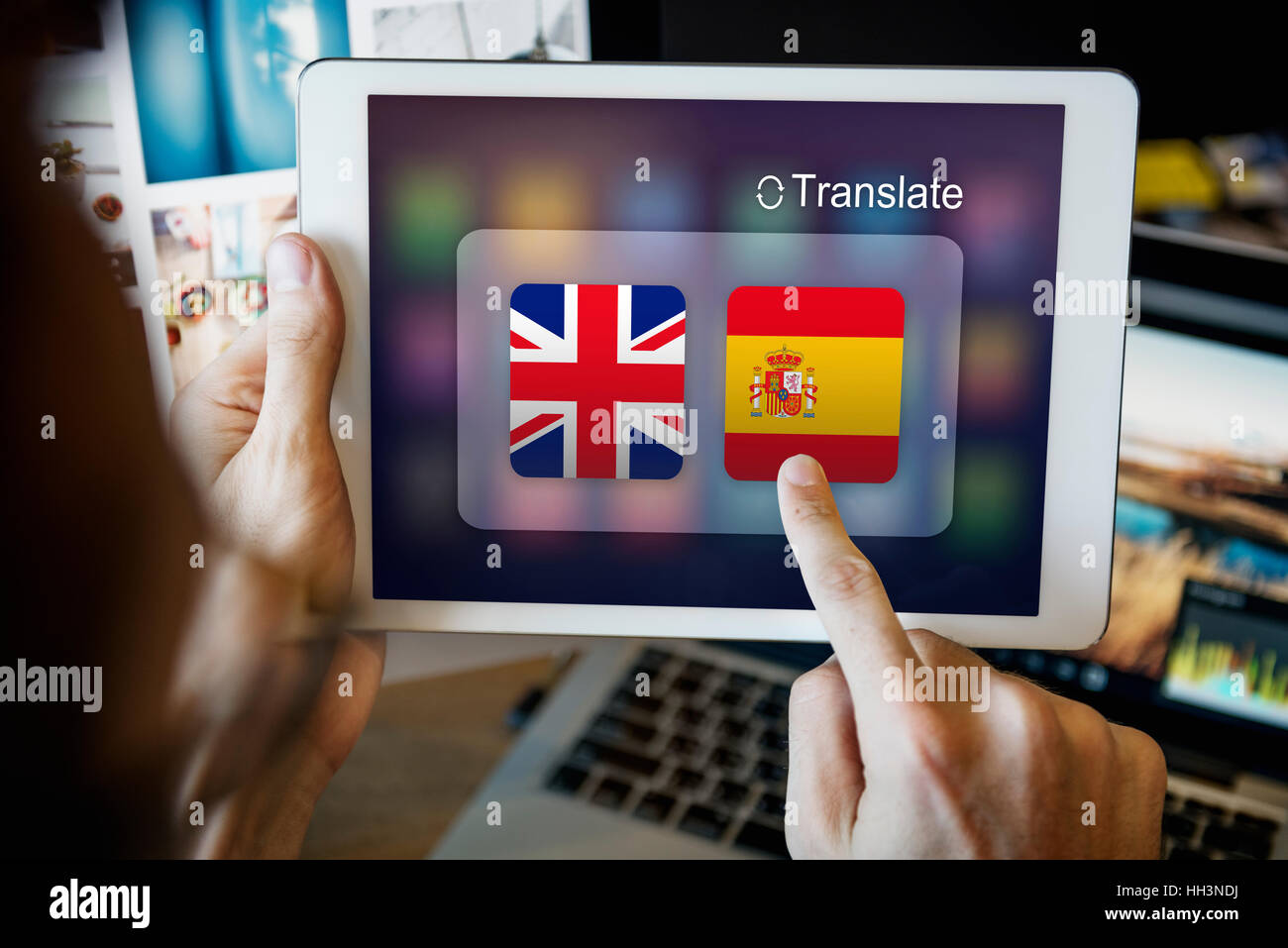 Flag Countries Foreign Word Translation Concept Stock Photo - Alamy