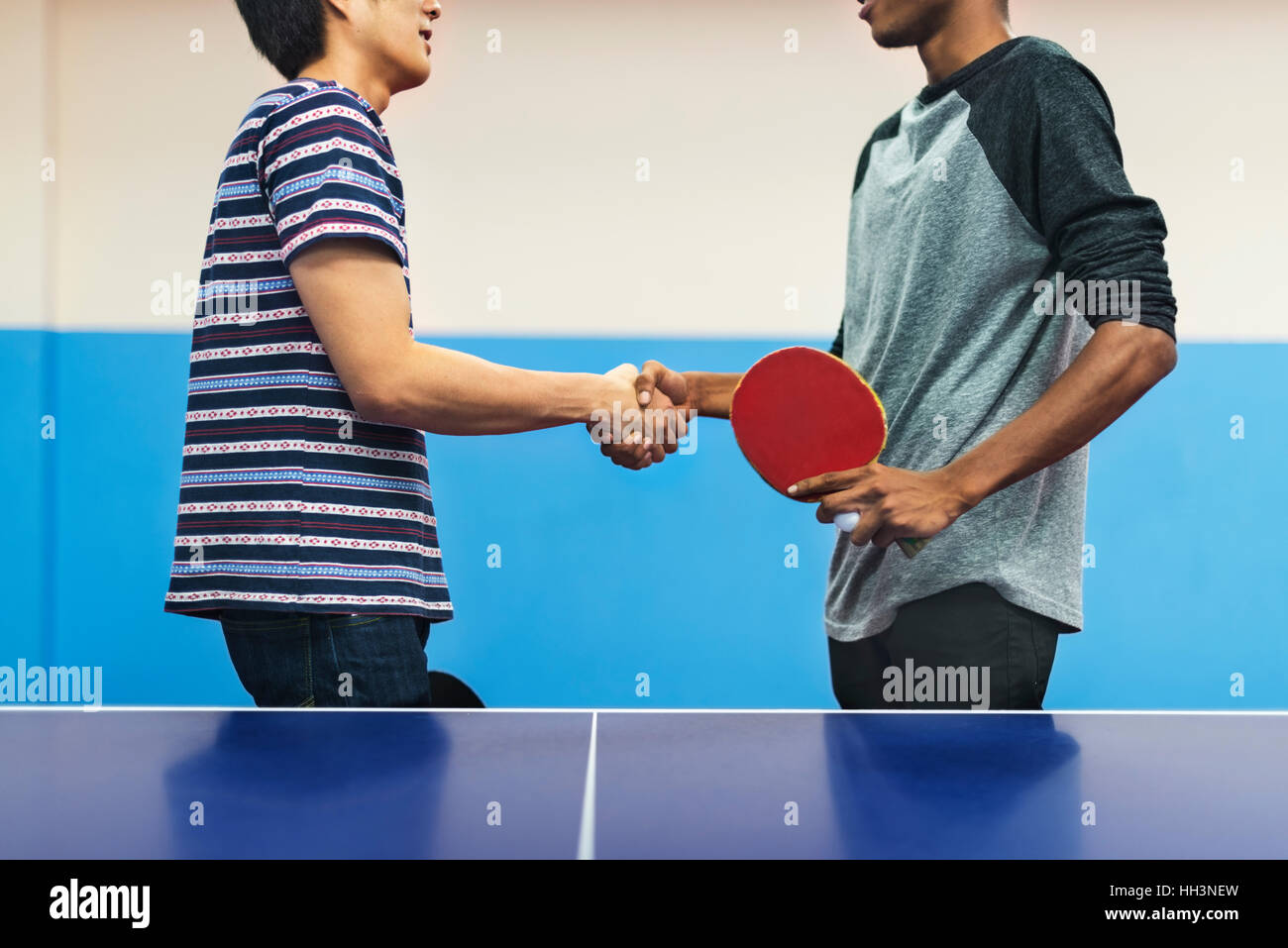 Ping Pong Table Tennis Game Practicing Sport Concept Stock Photo - Alamy