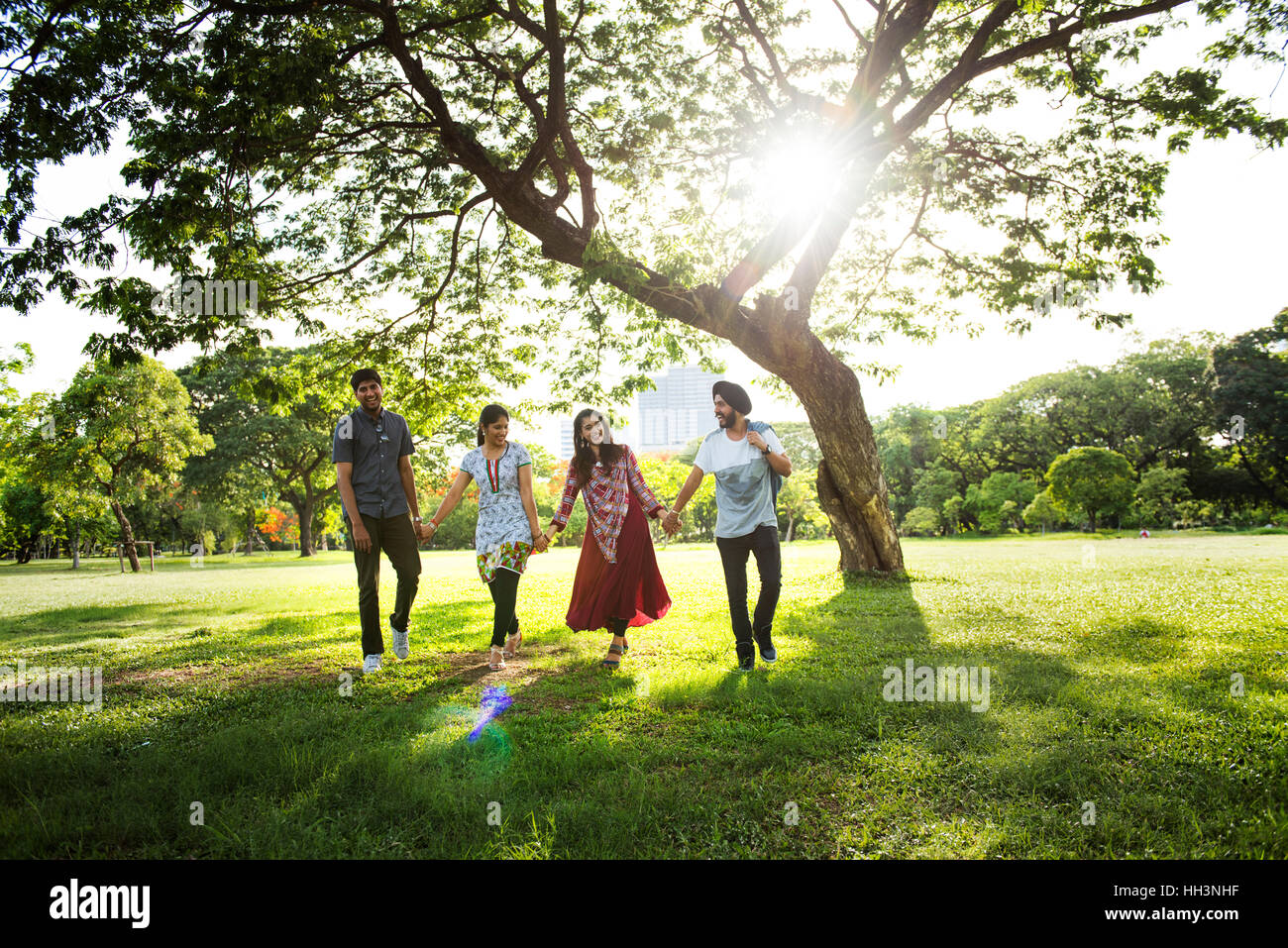 Indian Ethnicity People Interacting Concept Stock Photo - Alamy