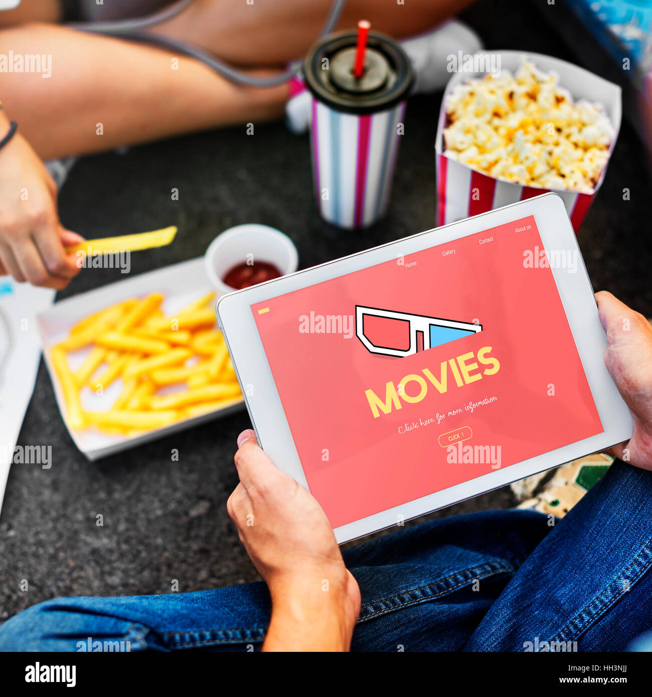 Cinematic snacks hi-res stock photography and images - Alamy