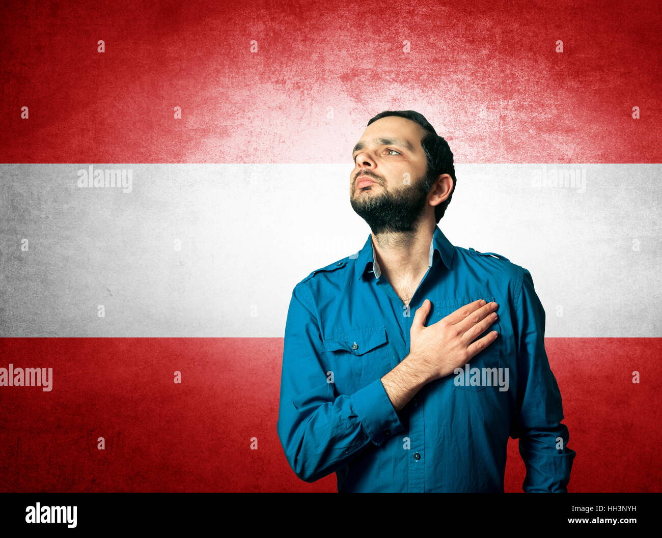 patriot man standing closeup portrait Stock Photo - Alamy