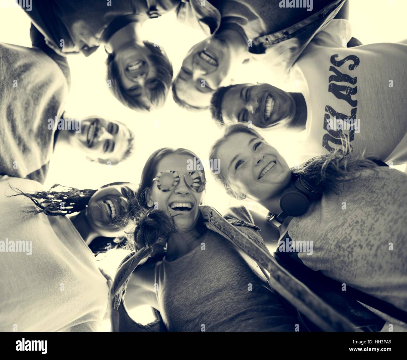 Diverse Group People Huddle Concept Stock Photo - Alamy