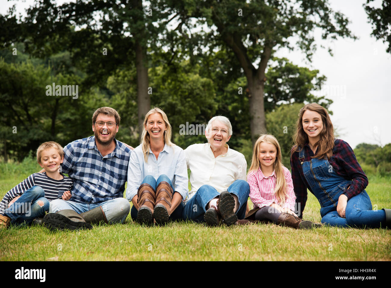 Family Generations Parenting Togetherness Relaxation Concept Stock ...