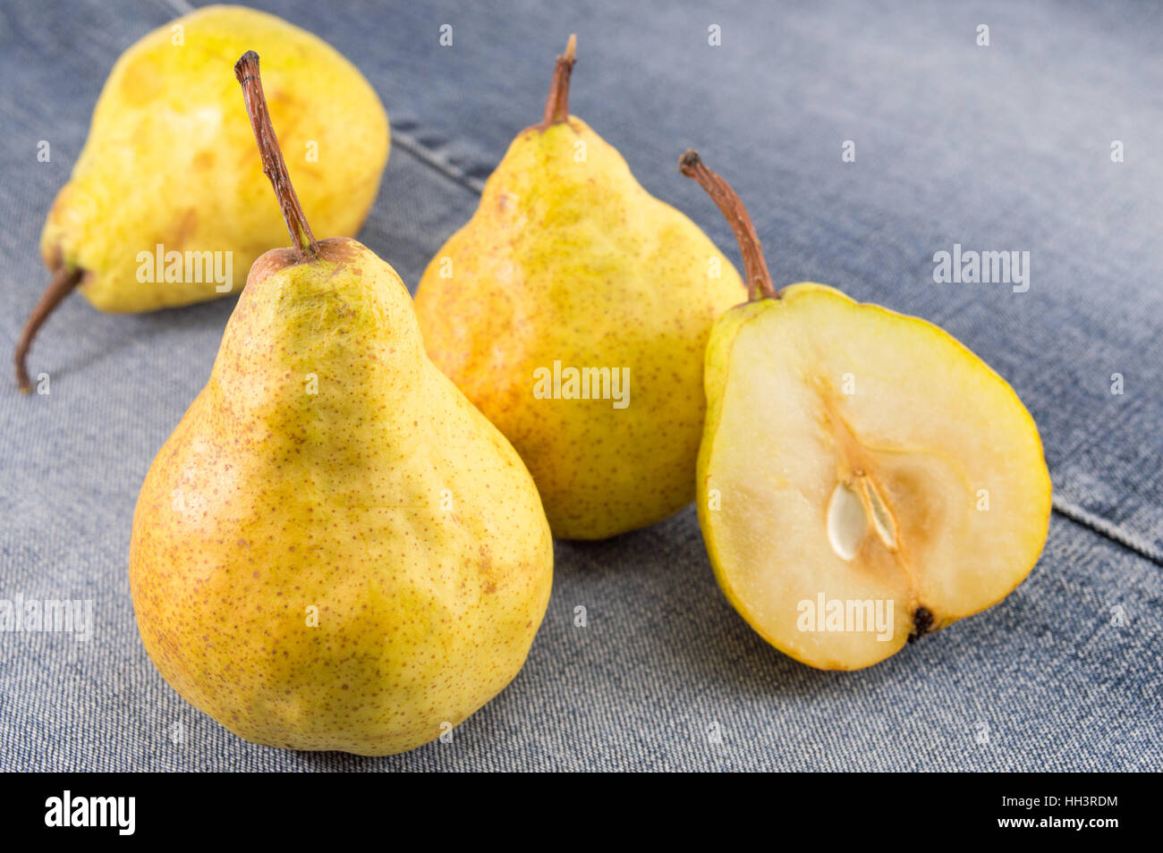 Juicy yellow pears on hi-res stock photography and images - Alamy
