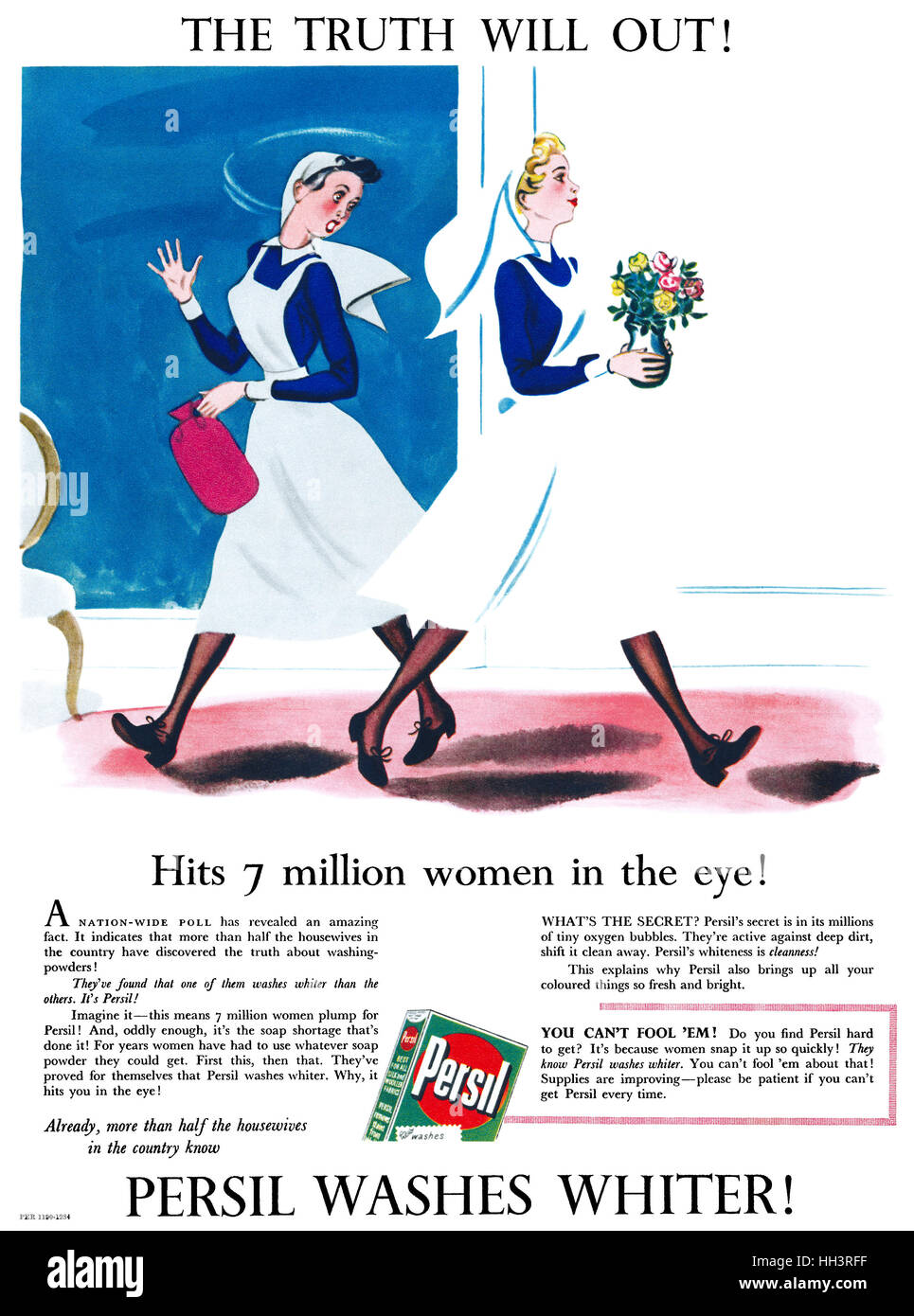 1950 British advertisement for Persil Soap Powder Stock Photo - Alamy