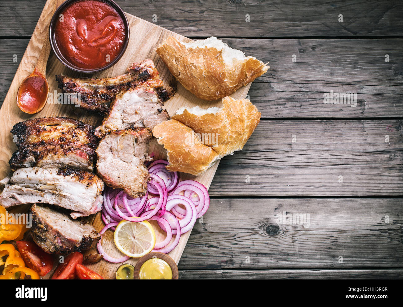 Pork sliced hi-res stock photography and images - Alamy