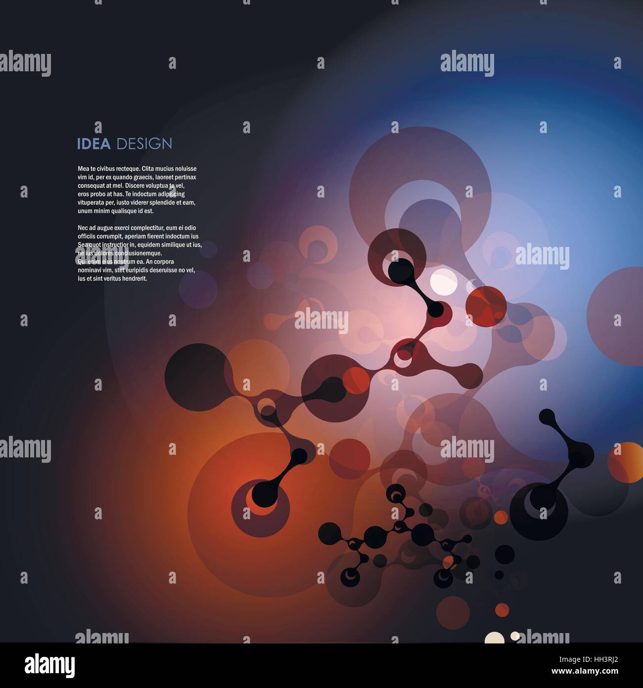 Vector molecules background Stock Vector Image & Art - Alamy