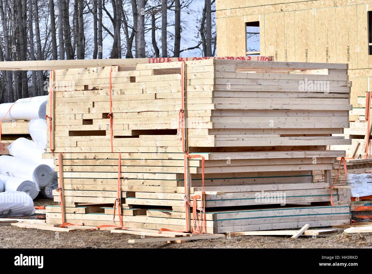 New construction homes being built Stock Photo - Alamy