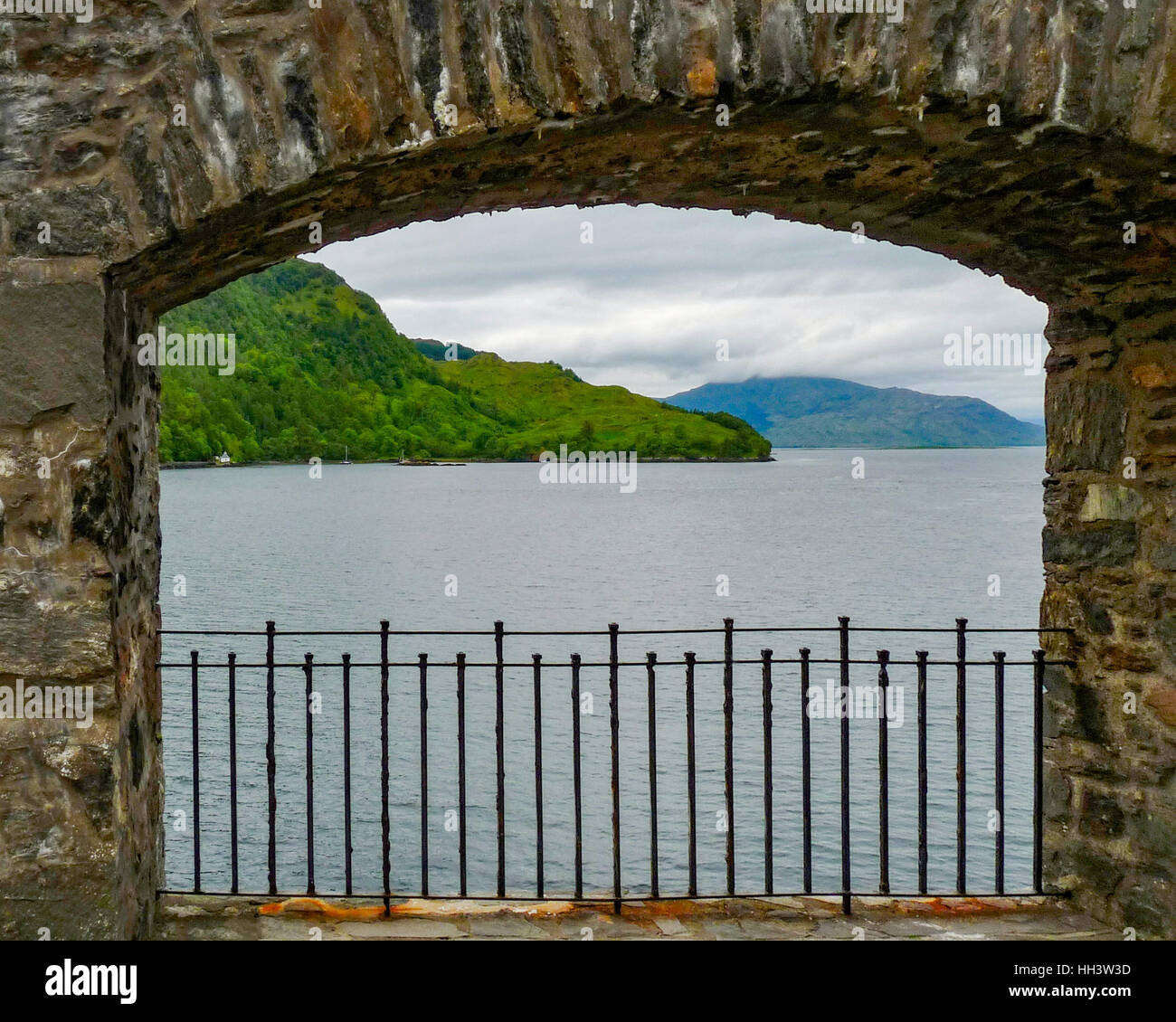 Castle balcony view Stock Photo - Alamy
