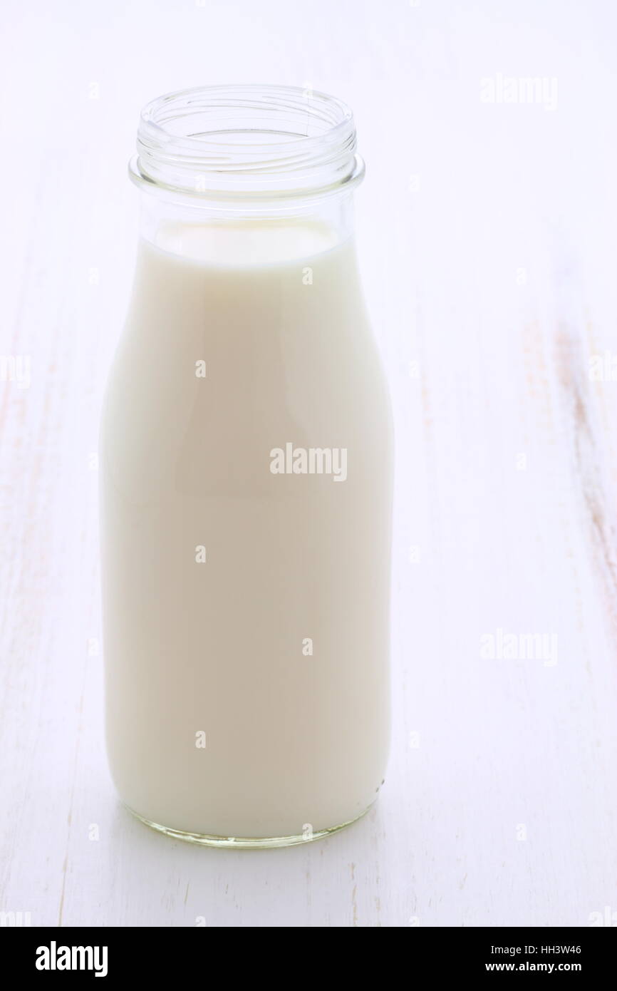 Delicious fresh milk, one of the primary sources of nutrition Stock ...