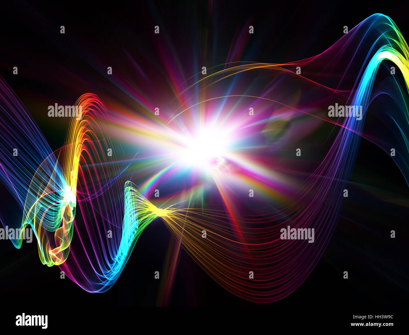 abstract colorful radiant explosion Stock Photo - Alamy