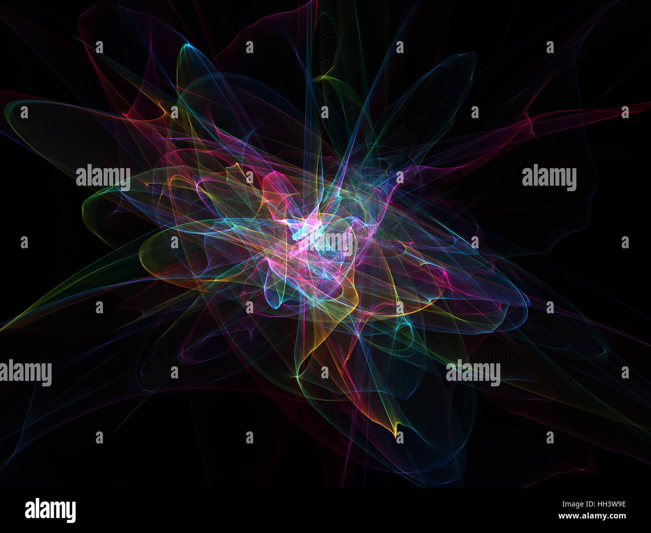 abstract colorful twisted explosion waves Stock Photo - Alamy