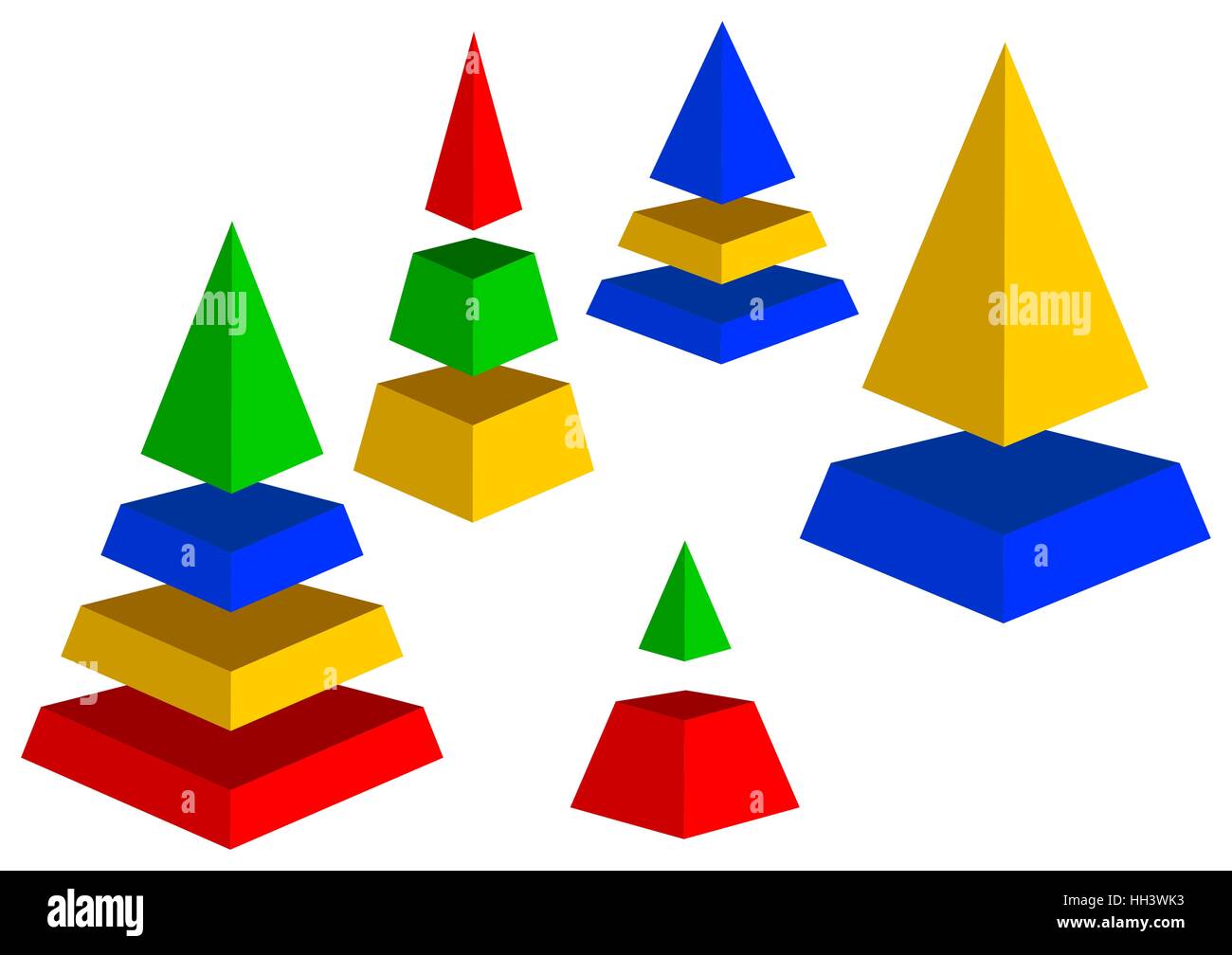 Pyramid detail Stock Vector Images - Alamy