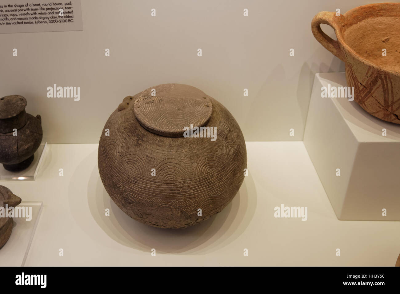 Various pottery jugs vessels in Heraklion Archaeological Museum, minoan ...