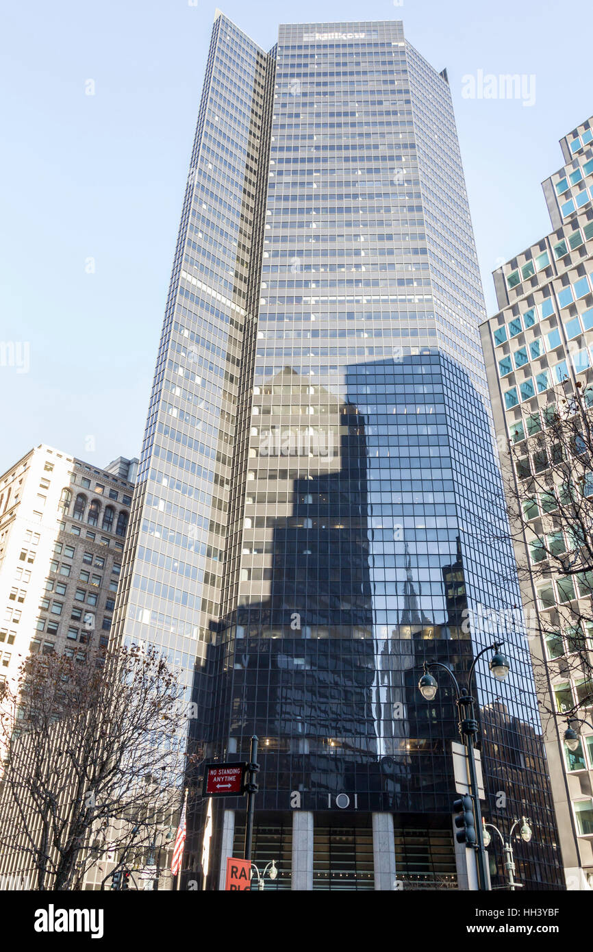 Tall commercial buildings in Midtown Manhattan, New York Stock Photo ...