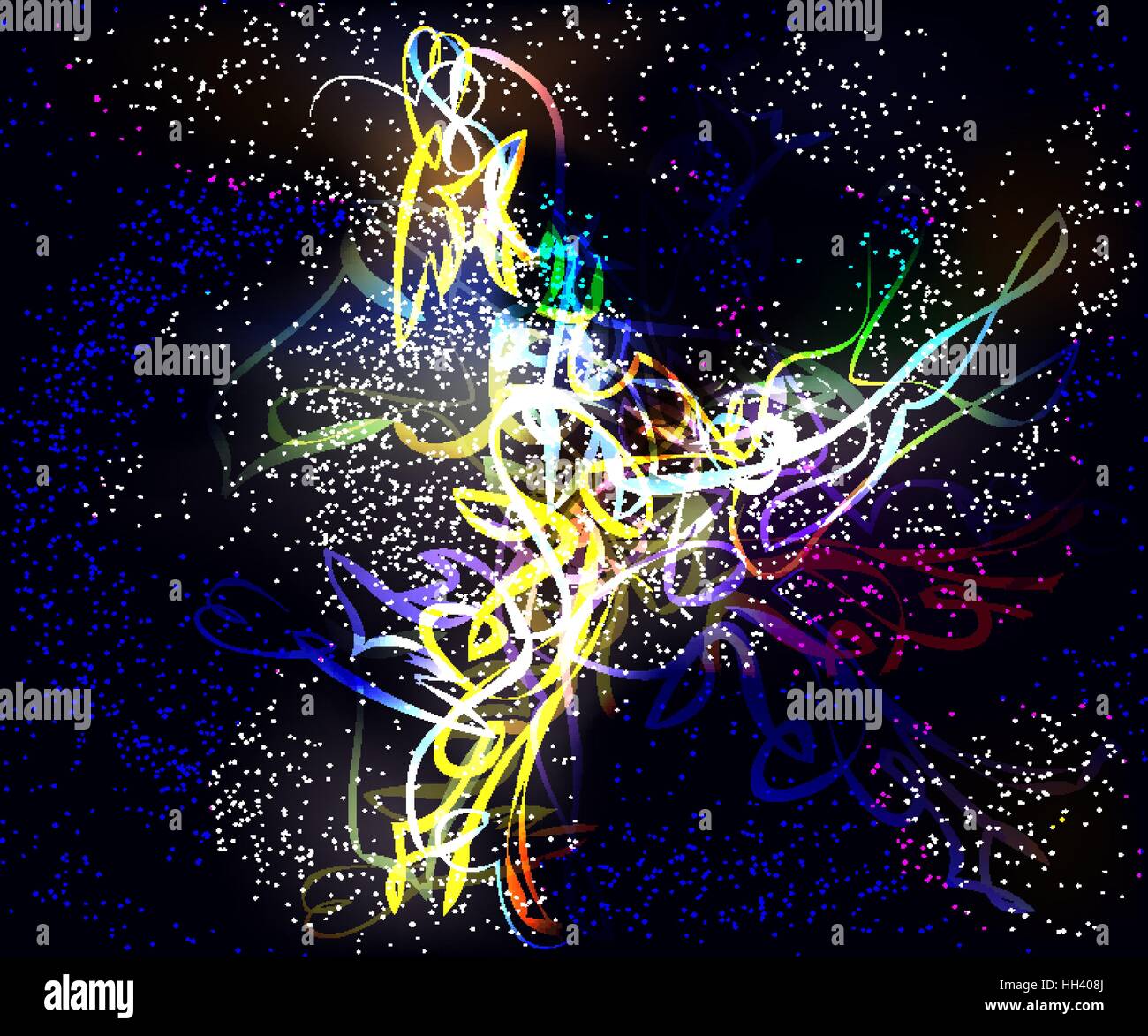 Cosmic waves Stock Vector Images - Alamy