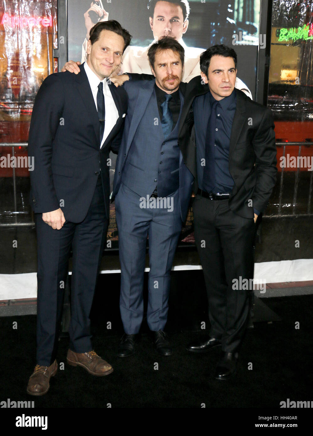 Matt Ross, Sam Stockwell and Chris Messina at the Los Angeles premiere ...