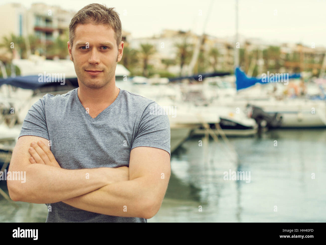 Outdoor summer portrait at the docks hi-res stock photography and ...
