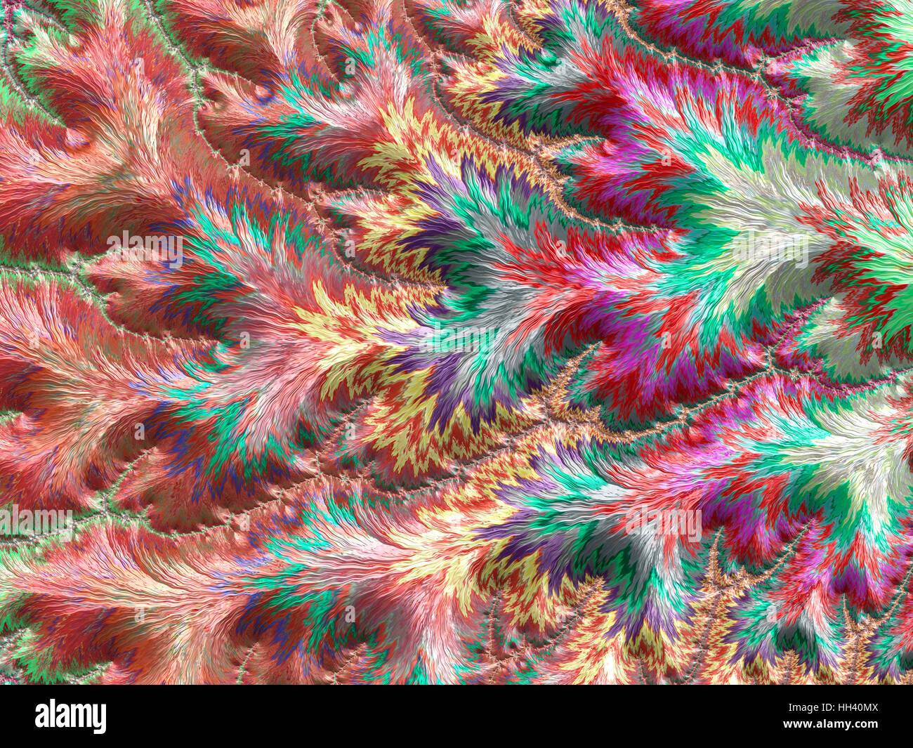 Leafy - A Fractal Illustration Stock Photo - Alamy
