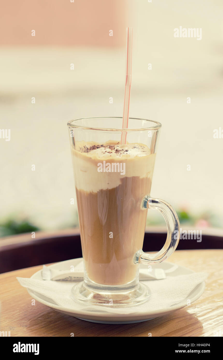 Coffee with cream Stock Photo - Alamy
