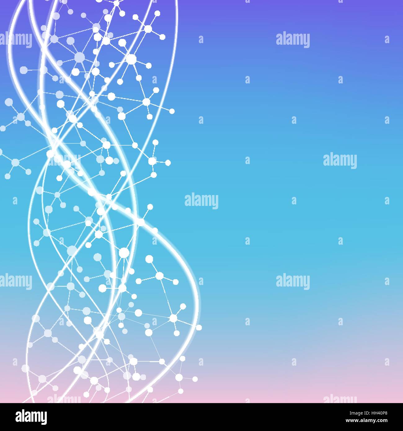 Structure molecule and communication. Dna, atom, neurons. Scientific ...