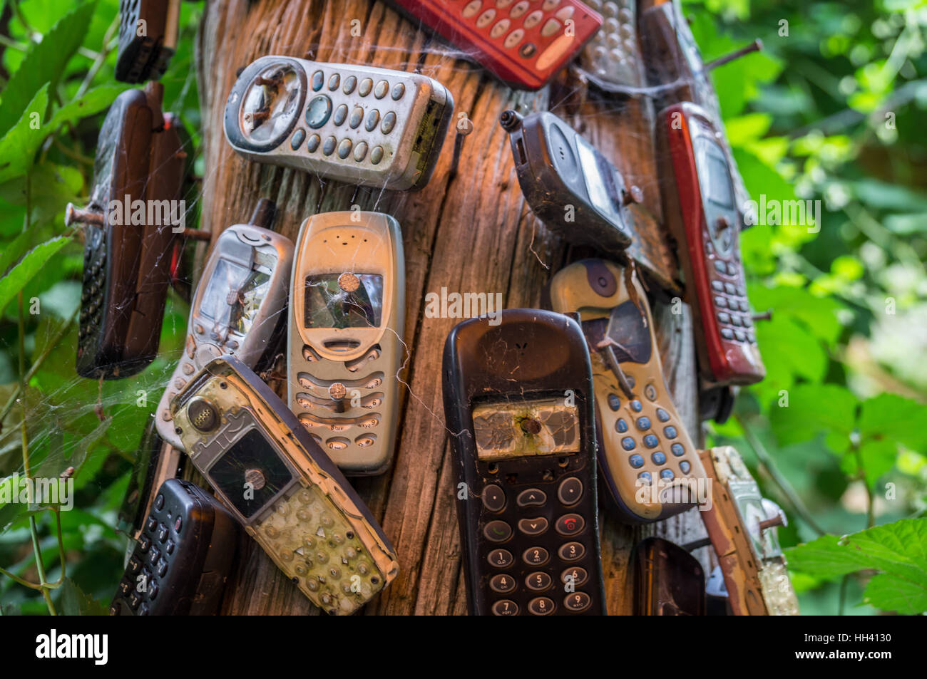 Old mobile phones hi-res stock photography and images - Alamy