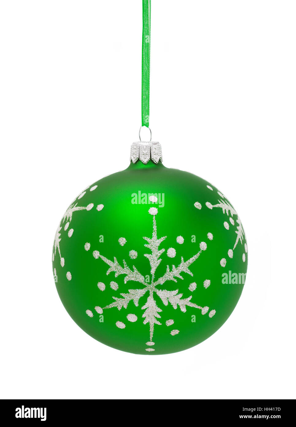 Hanging Bauble isolated on a white background Stock Photo - Alamy