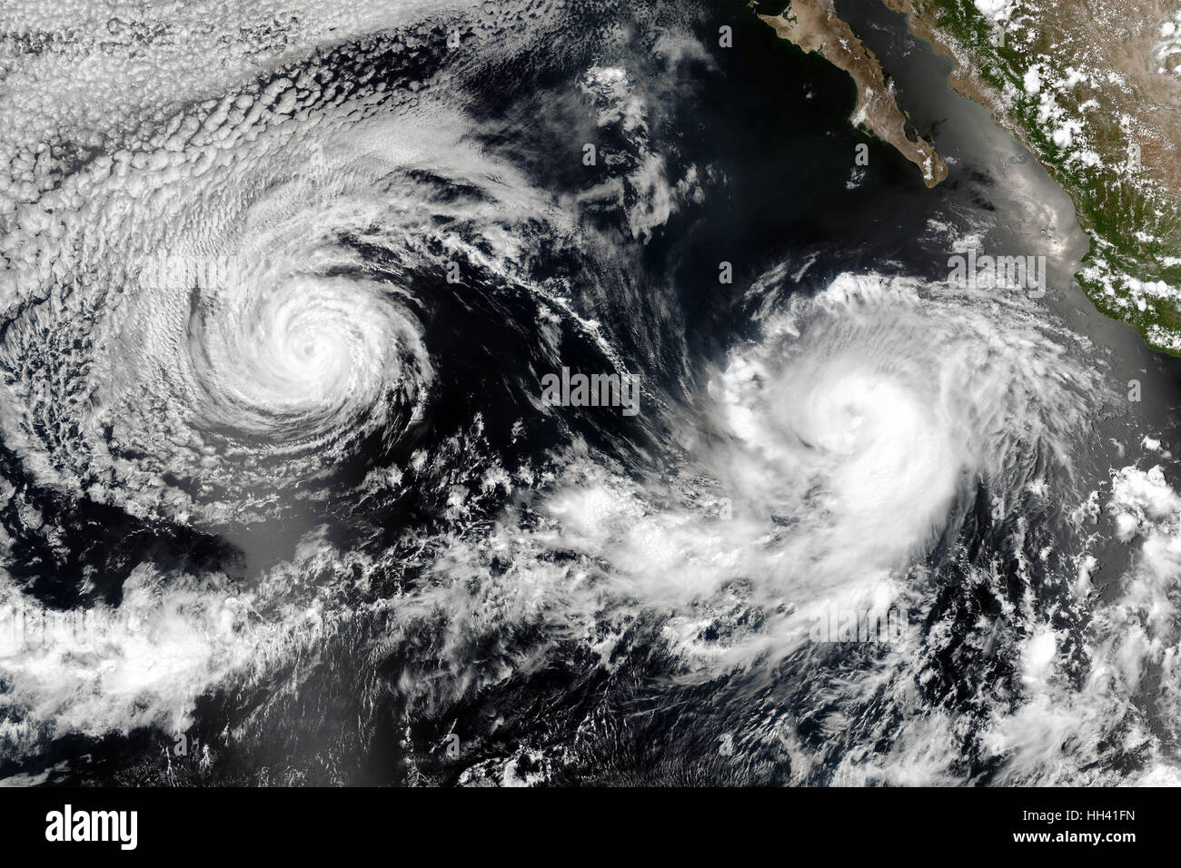 Cyclone over planet Earth. Elements of this image are furnished by NASA ...