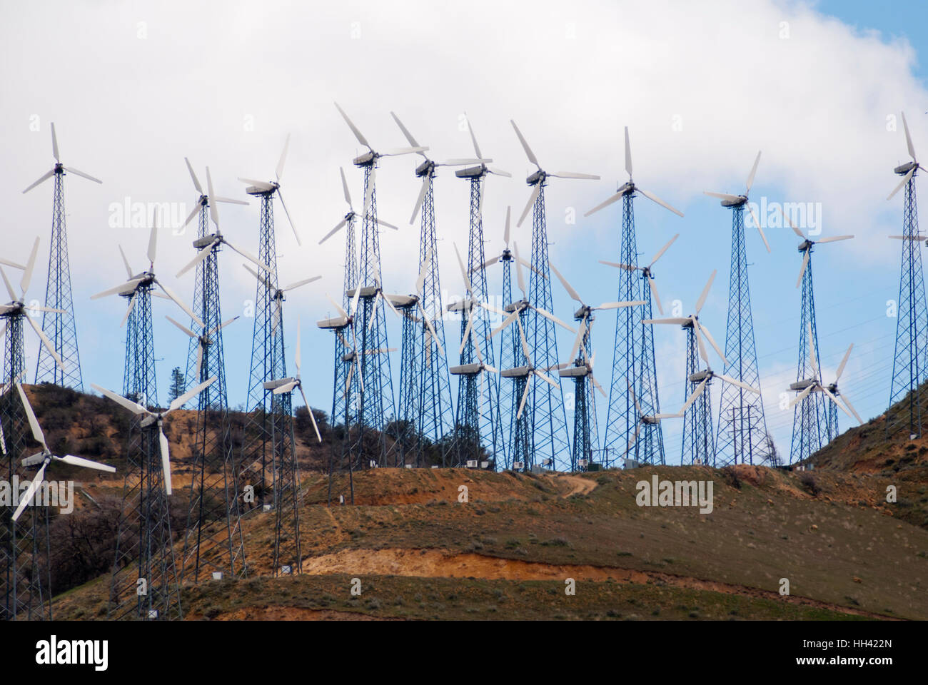 Windfarm in Nevada North America USA Stock Photo - Alamy