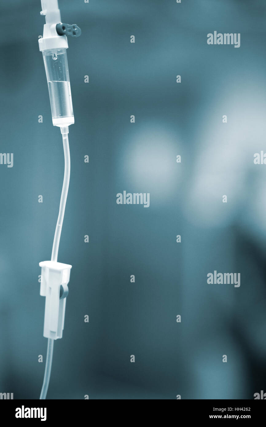 Hospital surgery medical drip in emergency room operating theater ward ...