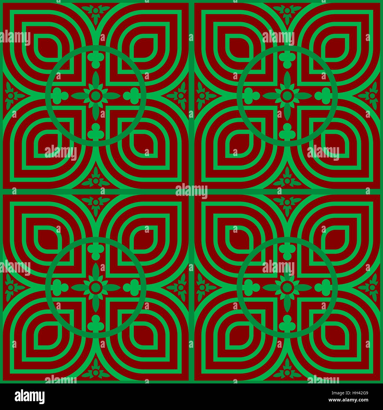 Celtic style petal tile - symmetrical, editable, vector, background ...