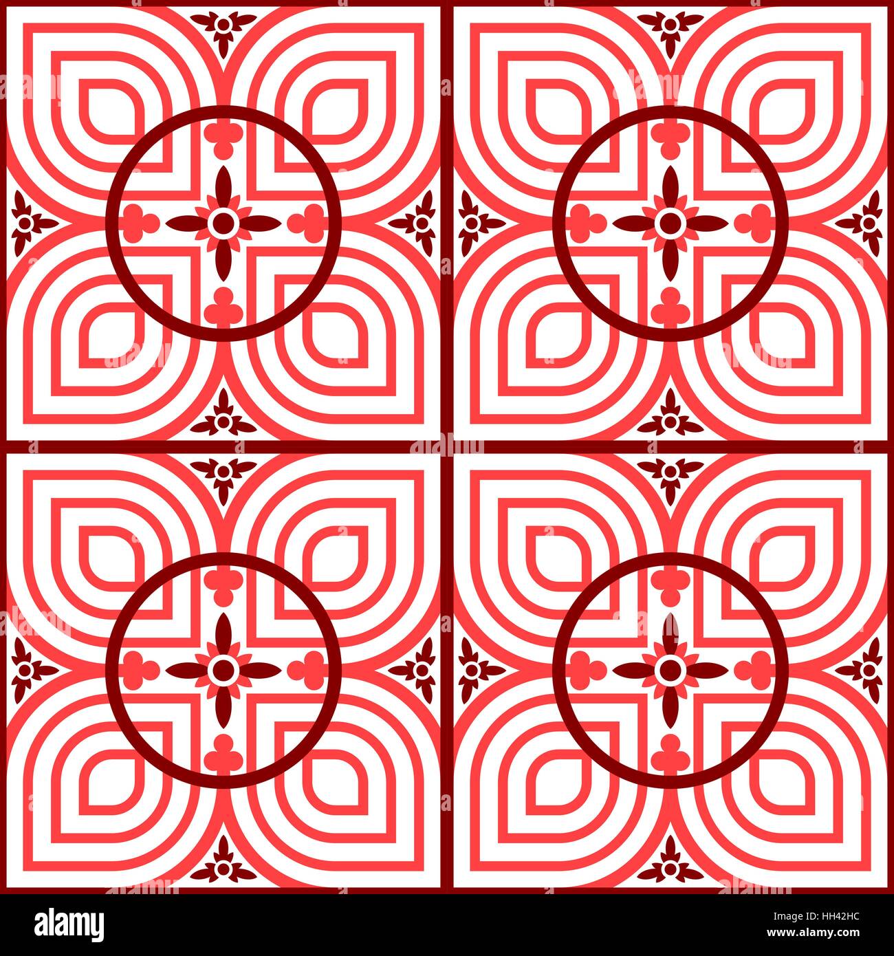 Celtic style petal tile - symmetrical, editable, vector, background ...