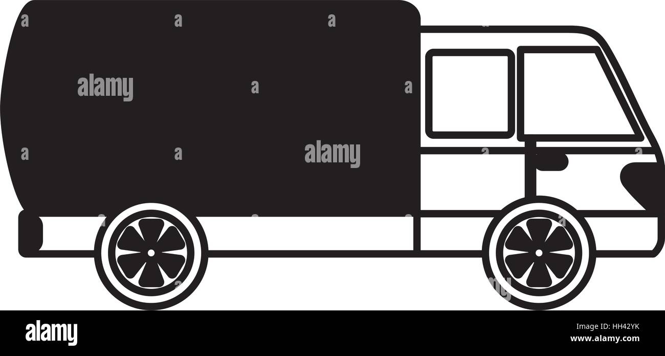 truck vehicle delivery service vector illustration design Stock Vector ...