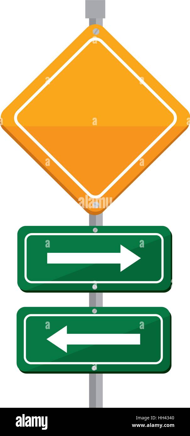 arrows guide traffic signal vector illustration design Stock Vector ...