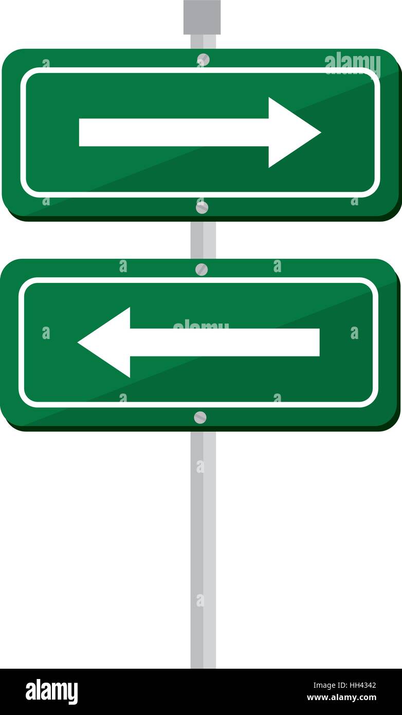 arrows guide traffic signal vector illustration design Stock Vector ...