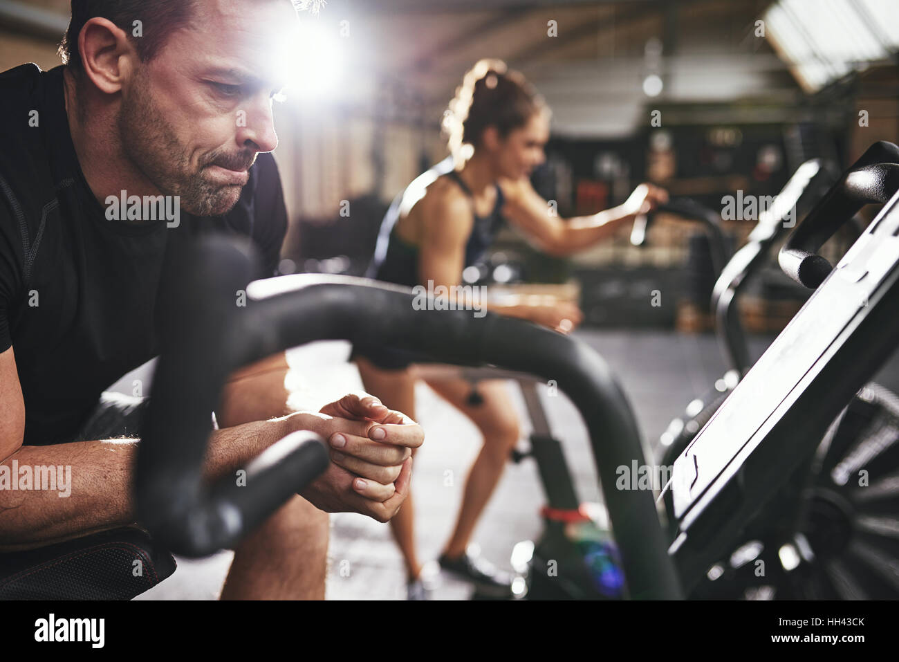 Cycling hard training woman athlete hi-res stock photography and images ...