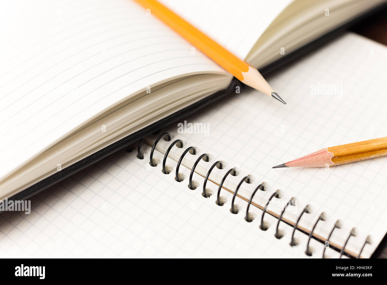Paper notebook pencils hi-res stock photography and images - Alamy