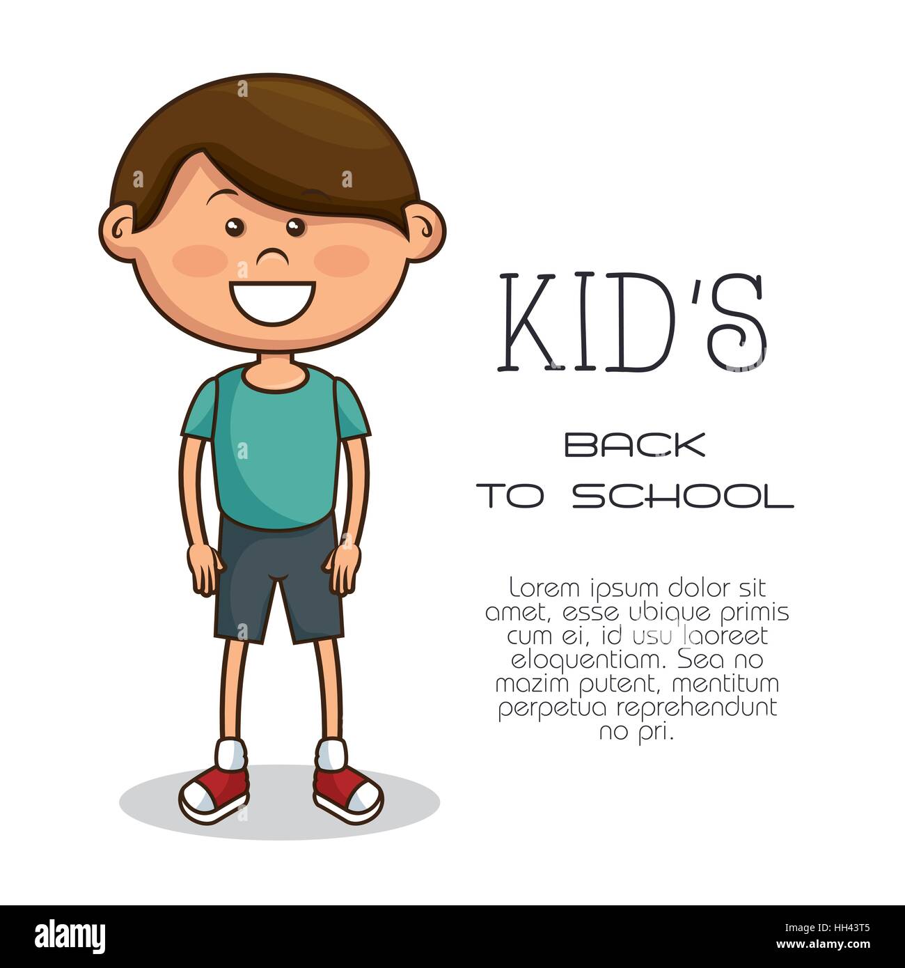 cute little boy character vector illustration design Stock Vector Image ...