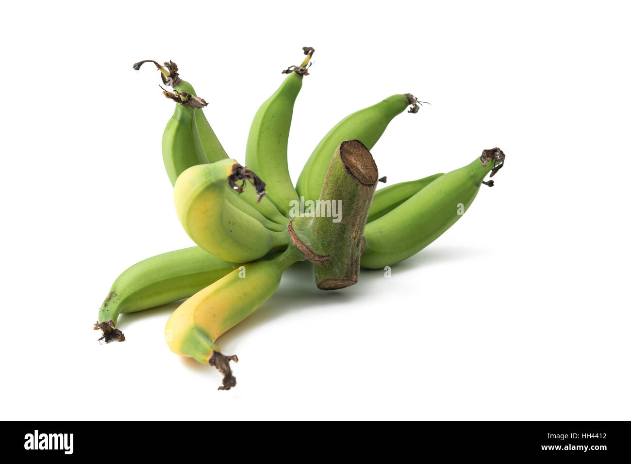 Raw green bananas Cut Out Stock Images & Pictures - Alamy