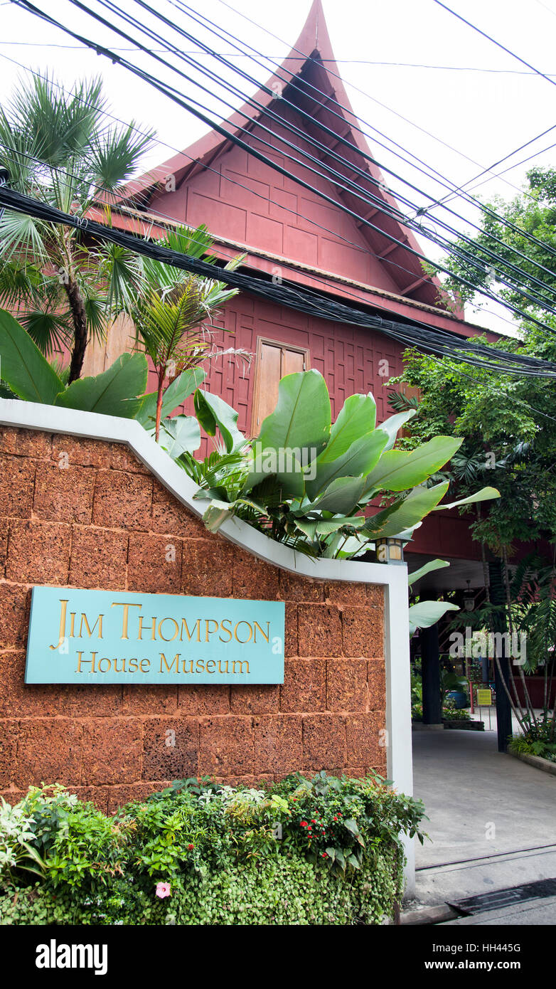 Jim Thompson House Museum in Bangkok - Thailand Stock Photo - Alamy