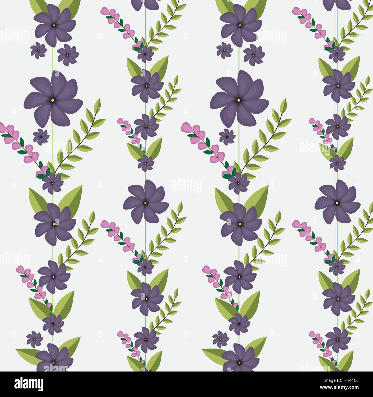 cute flowers frame background vector illustration design Stock Vector ...