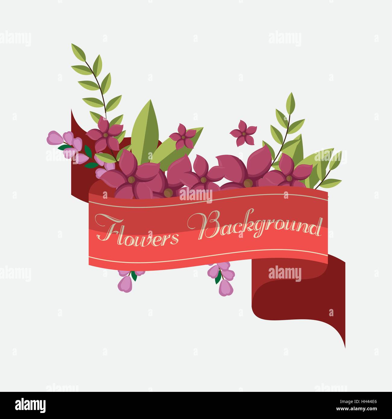 cute flowers frame background vector illustration design Stock Vector ...