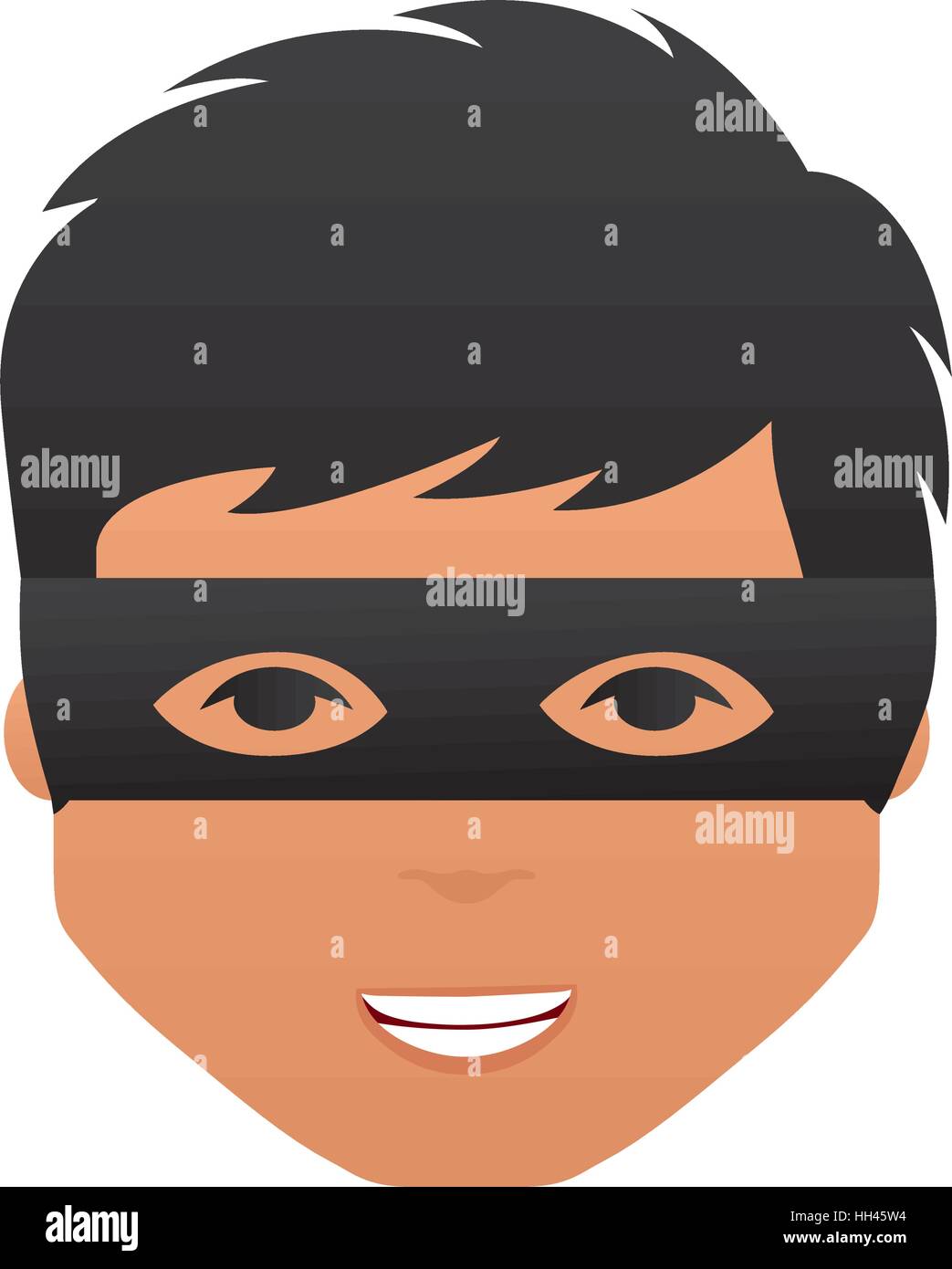 Hacker avatar character isolated icon hi-res stock photography and ...