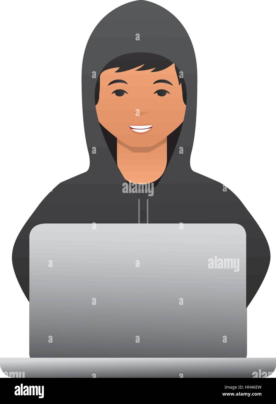 Hacker Avatar Character Isolated Icon High Resolution Stock Photography ...