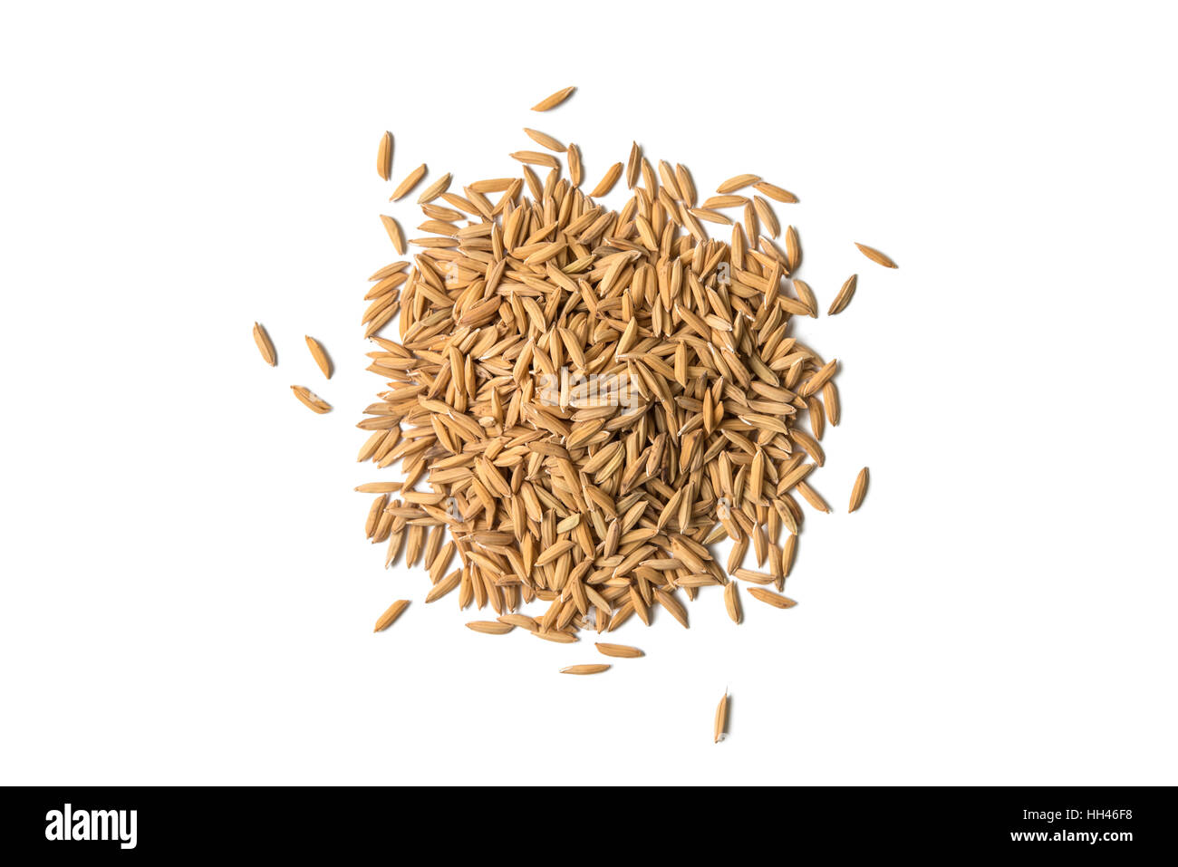 paddy heap on white background Stock Photo - Alamy
