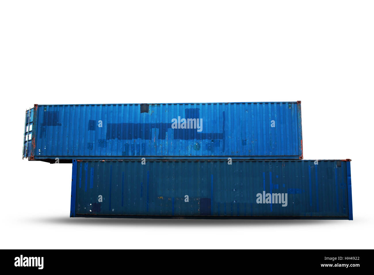 Old container on a white background Stock Photo - Alamy