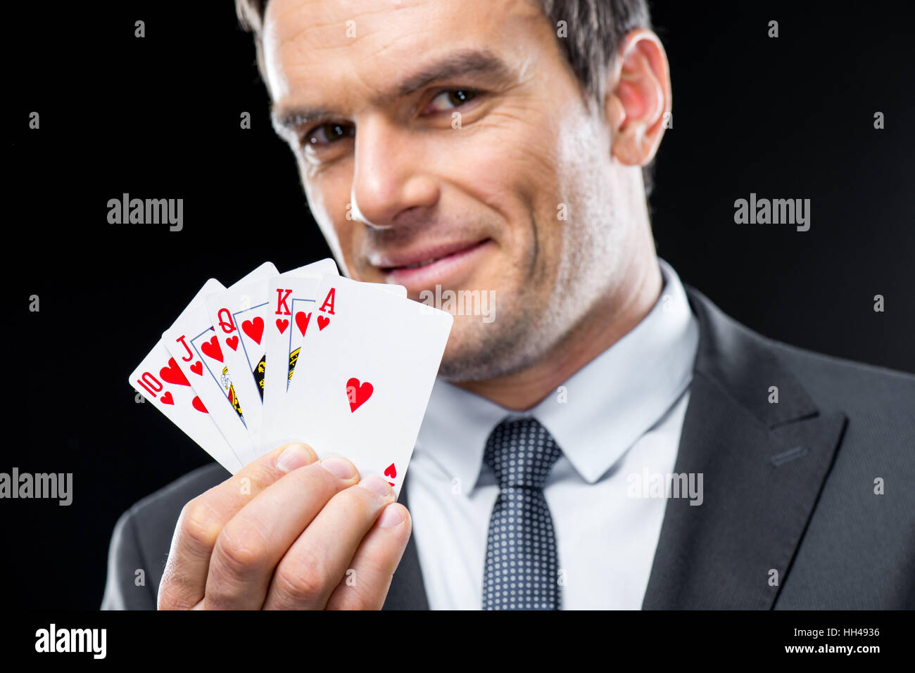 Businessman playing cards hi-res stock photography and images - Alamy